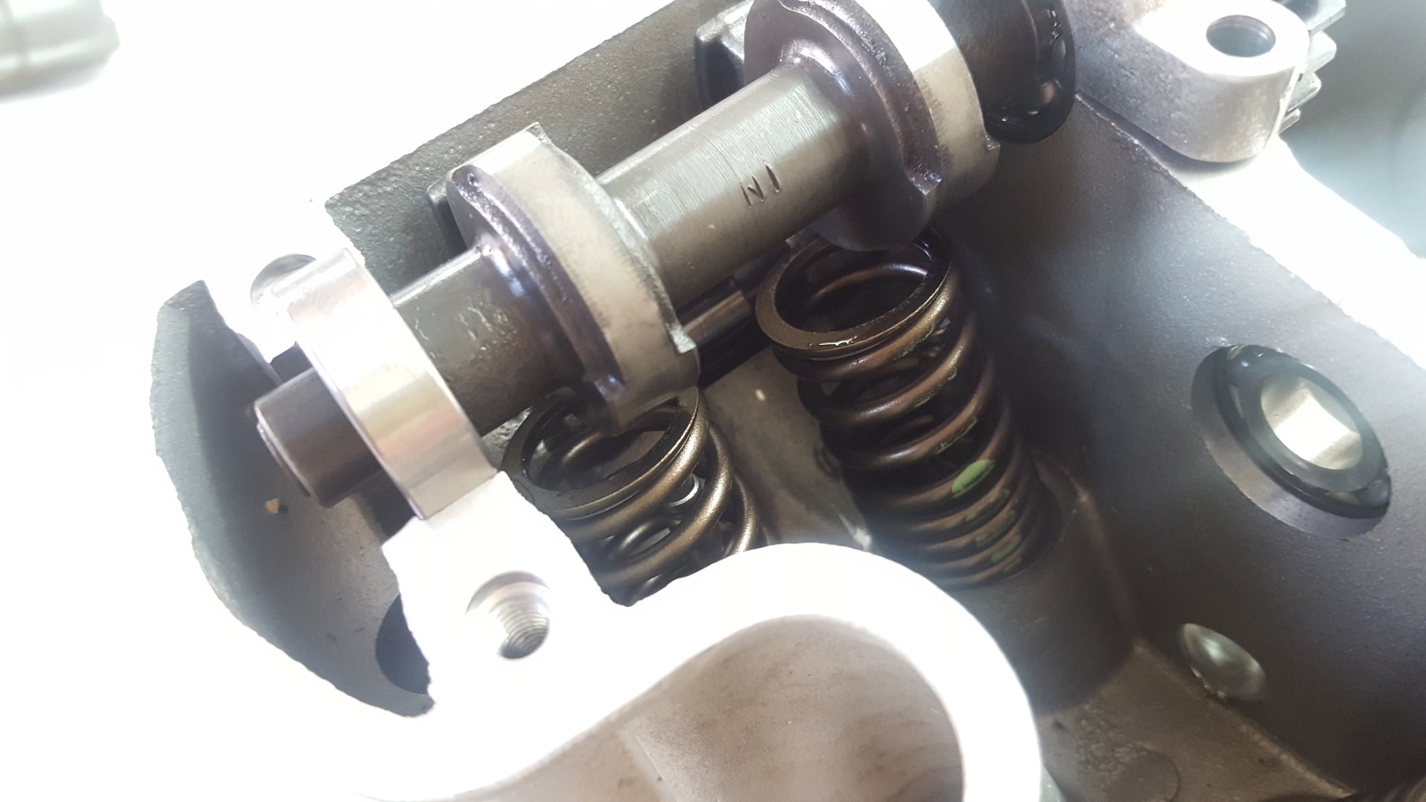 Cylinder Head Husqvarna TE450 2005 Damaged Bent Valves | eBay