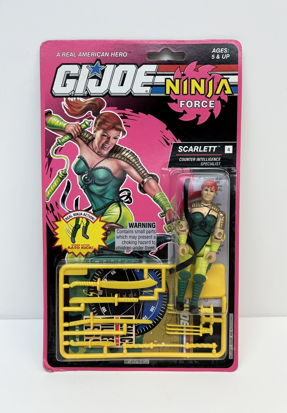 Gi Joe Ninja Force Scarlett Counter Intelligence Specialist-1992 (NEW ...