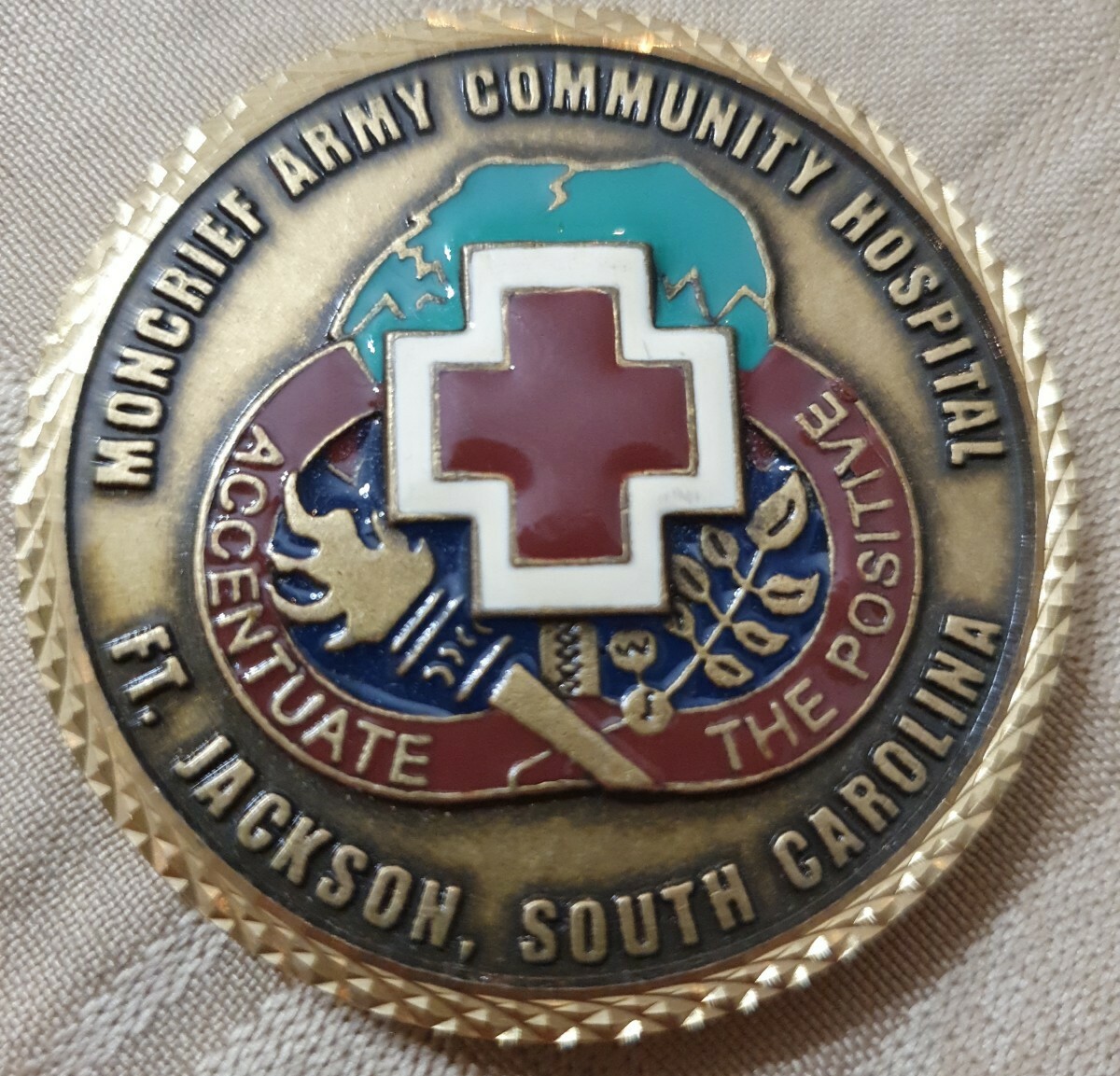 Moncrief Army Community Hospital SOLDIER MEDIC 1.8" 3D CHALLENGE COIN ...