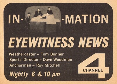 KARK ARKANSAS TV NEWS AD TOM BONNER WEATHER DAVE WOODMAN SPORTS ROY ...