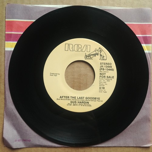 GUS HARDIN After The Last Goodbye DJ PROMO 45 7" COUNTRY Vinyl Record ...