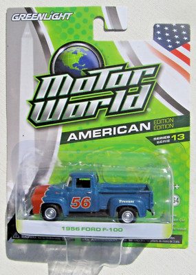 GREENLIGHT MOTOR WORLD SERIES 13 1956 FORD F-100 FIRESTONE #56 RUBBER ...