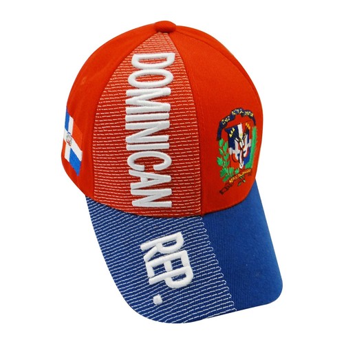 Dominican Republic Flag Baseball Cap Embossed Soccer Hat Embroidered ...