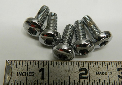 Chrome front rotor bolts kit Harley touring Dyna Softail Fxr Sportster ...