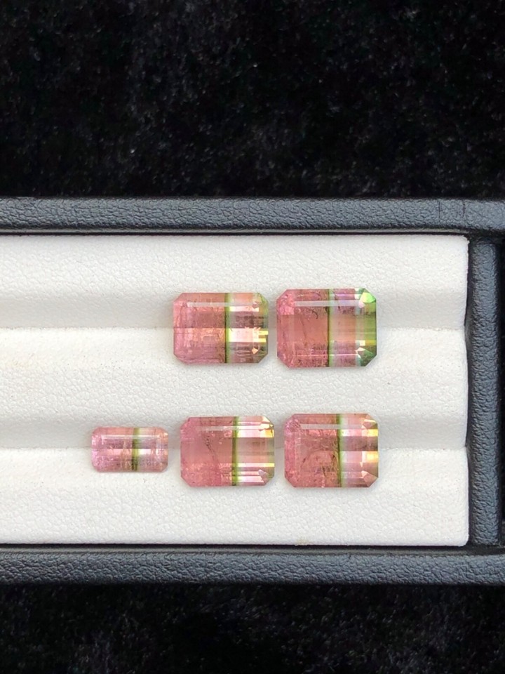 15-Cts Unique & Rare Tri Color Afghani Tourmaline Faceted Loose ...