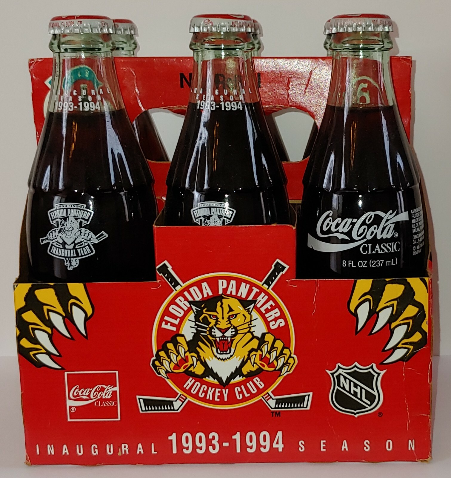 Florida Panthers Hockey Club 1993-1994 Inaugural Season Coca-Cola - 6 ...