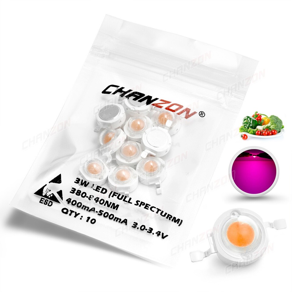 3W High Power Smd Led Chip 3 Watt Royal Blue Infrared Rgb Light ...