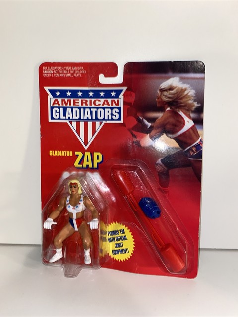 A48 1991 Mattel American Gladiators Action Figure Gladiator Zap MOC for ...