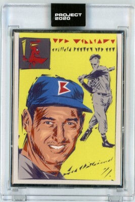 TOPPS PROJECT 2020 - TED WILLIAMS - NATUREL AP 04/20 Silver Frame #315 ...