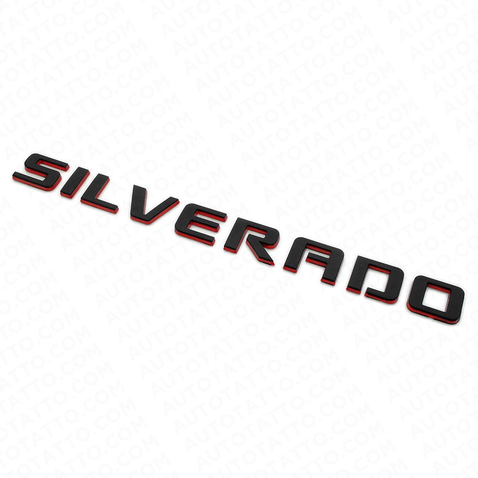 For Chevy Redline Silverado Fender Tailgate Logo Nameplates Letter 3D ...