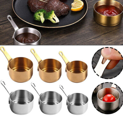 Mini Stainless Steel Sauce Pan Butter Milk Coffee Heating Gravy Pot ...