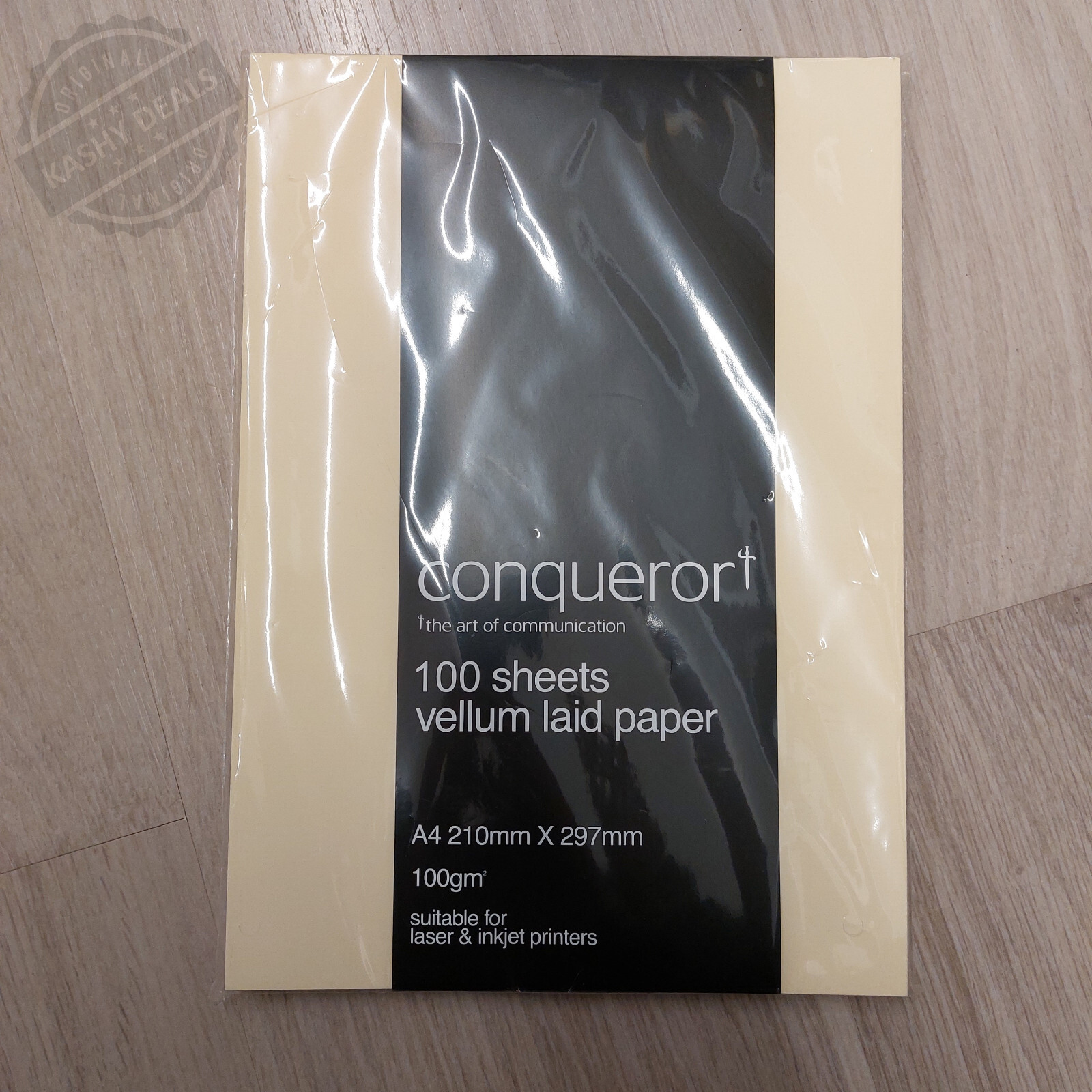 A4 Conqueror Vellum Laid Natural Cream Paper 100gsm 100 Sheets - NEW ...
