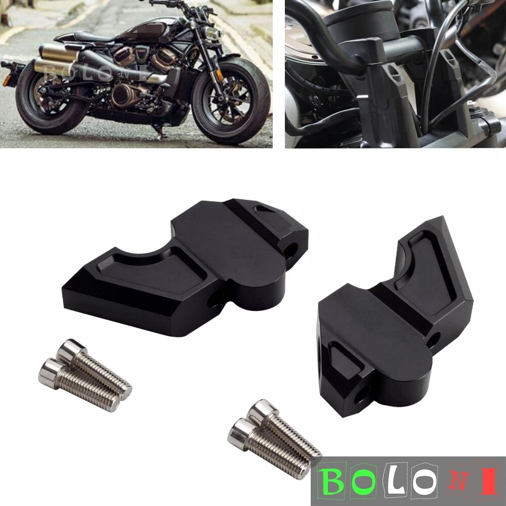 Pair Aluminum Handlebar Risers For Harley Sportster S 1250S