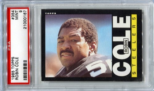 1985 Topps #354 Robin Cole PSA 9 - Steelers | eBay