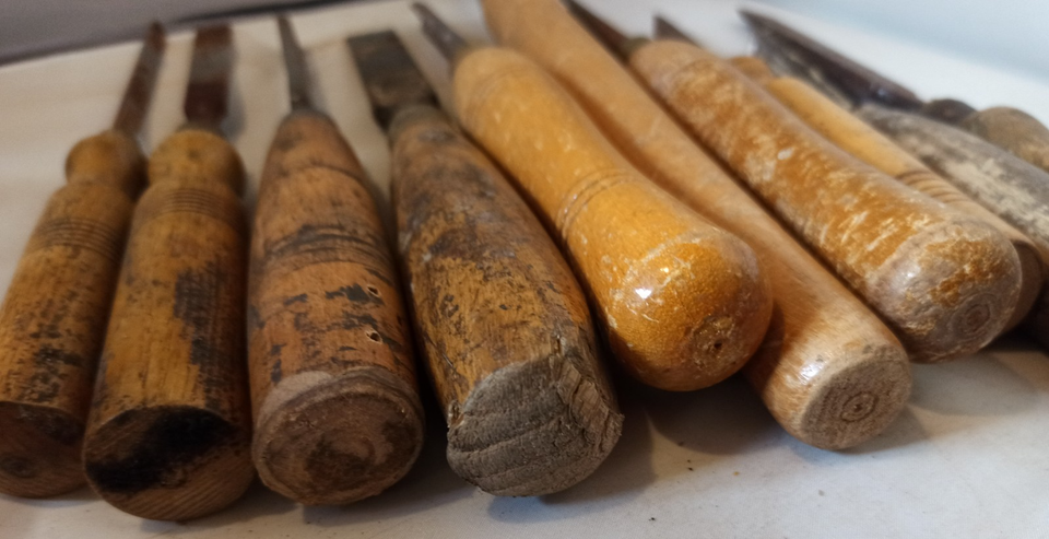 10 x Chisel / gouge - Vintage wood handle hand tools Woodwork Carpentry Job lot | eBay UK