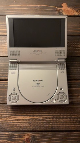 Audiovox Portable DVD CD MP3 Player 7" Screen Untested No Power Cord ...