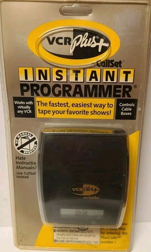 1994 GEMSTAR VCR Plus Instant Programmer With Callset Remote Control ...