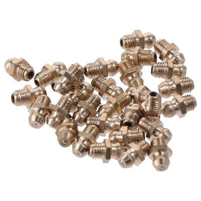 30Pcs Straight Grease Zerk Grease Fitting Assortment Grease Fitting Tap ...