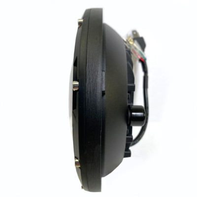 12v LED Custom Motorcycle Headlight Slim/ Cafe racer/ Street tracker | eBay