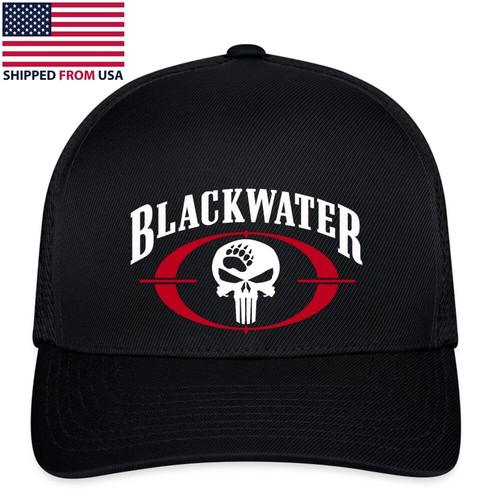 Blackwater Skull Logo Black Hat Baseball Cap Size Adjustable S/M L/XL ...