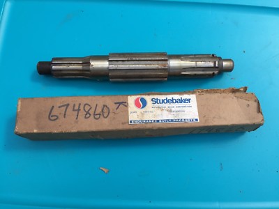 Studebaker truck transmission main shaft, 2R to 3E, 674860. Item: 9668k ...