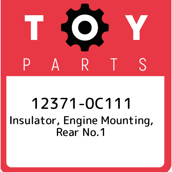12371-0C111 Toyota Insulator, engine mounting, rear no.1 123710C111 ...