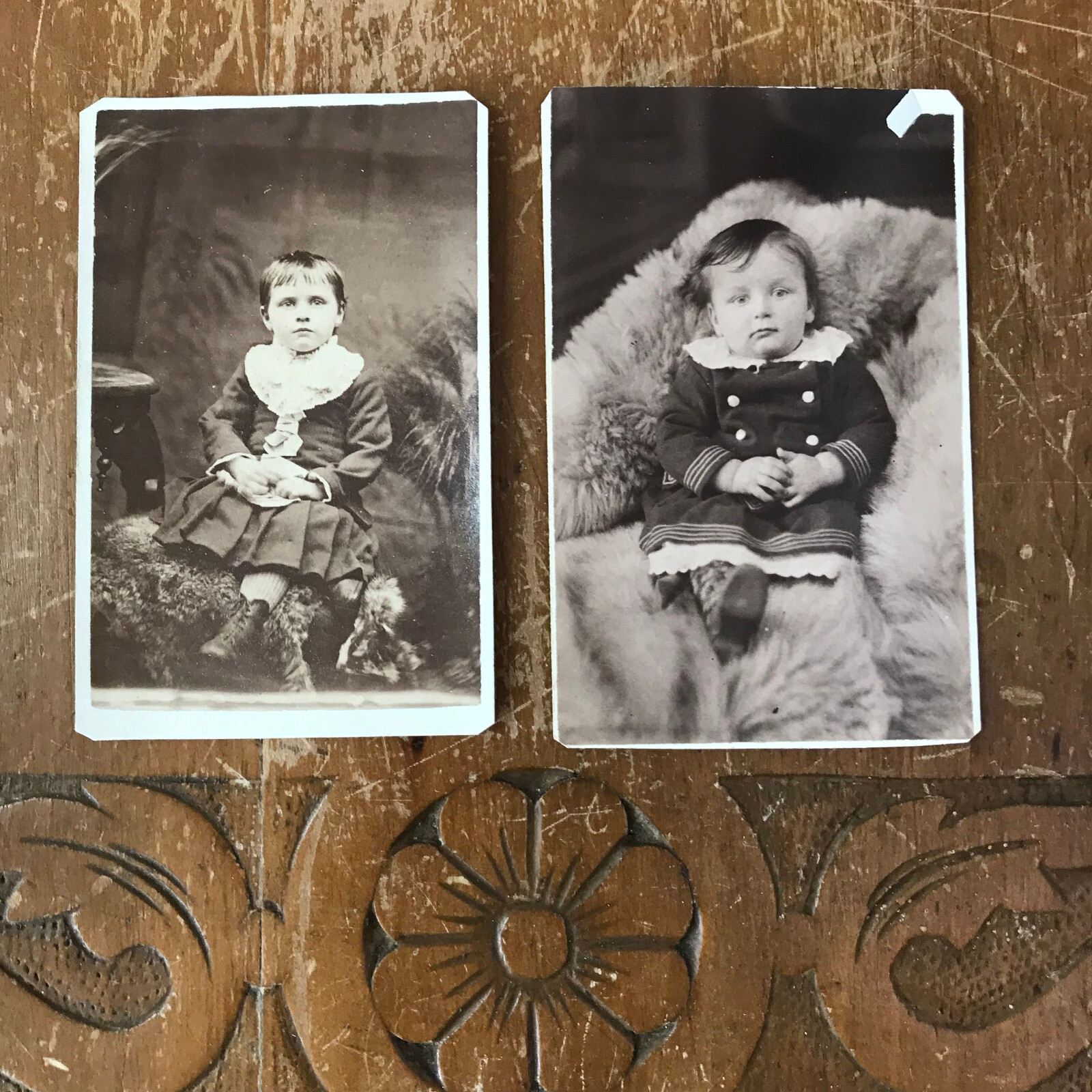 2 Antique CDV Toddler Girls Children Vtg Photos Portraits Prints ...