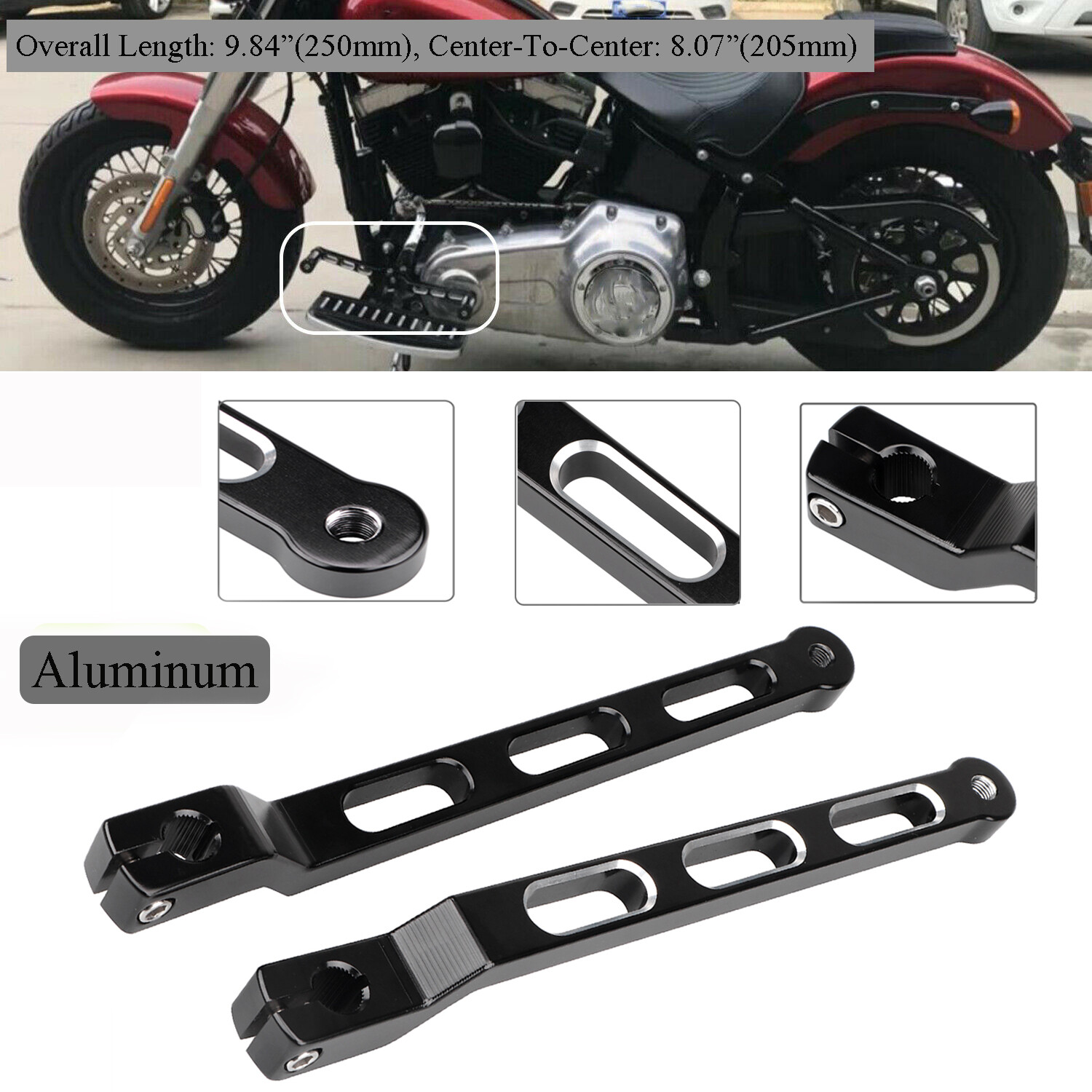 CNC Extended Heel Toe Shift Shifter Lever For Harley Road King Tour ...