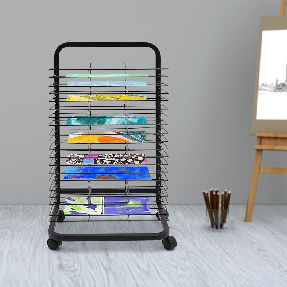 Art Drying Rack For Classroom | Functional & Mobile Paint Drying Rack ...