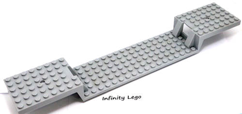 LEGO Light Bluish Grey Train Base 6 x 34 Split-Level without Bottom ...