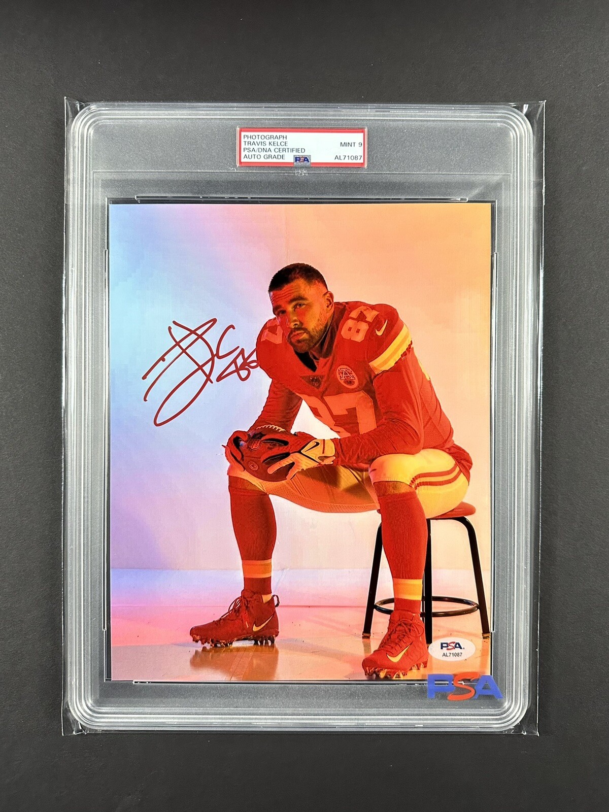 Travis Kelce Autographed Memorabilia | Signed Photo, Jersey ...