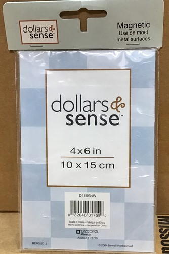 Dollars & Sense Clear Acrylic Magnetic Photo Frame 4 x 6 Inches A22 | eBay