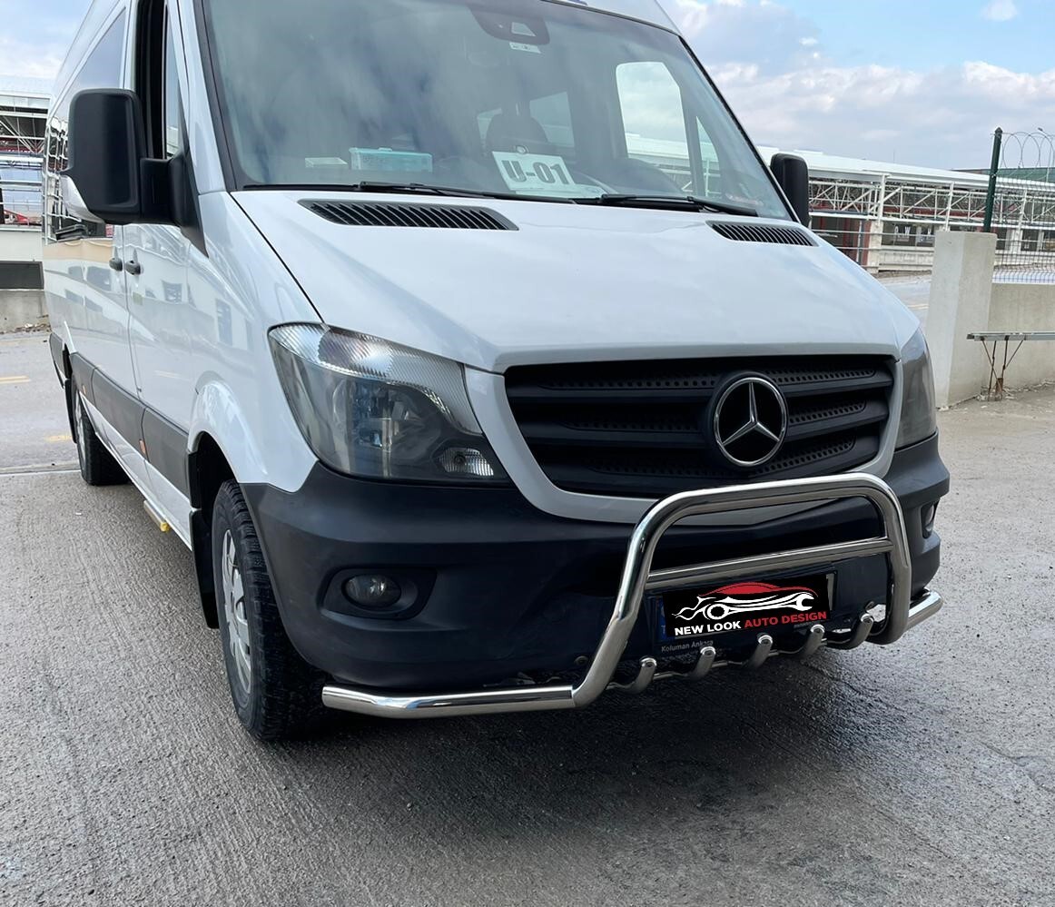 BULL BAR NUDGE BAR for Mercedes Sprinter 2007-2018 Chrome | eBay UK