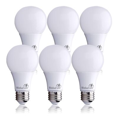 Bioluz LED 40 Watt LED Light Bulbs 3000K Soft White 6 Watts = 40W Non ...