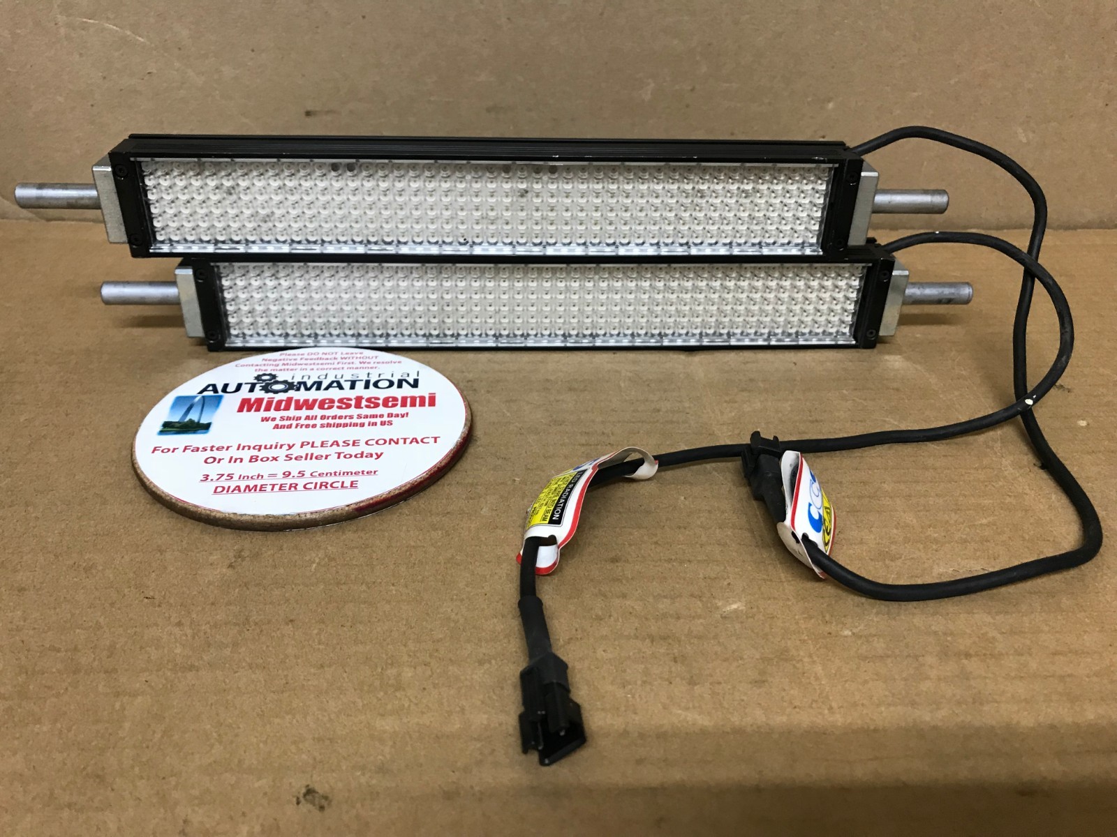 2X OMRON LDL2-218X30RD-WD RED LED BAR LIGHT 24V 230mm x 34mm x 20mm ...