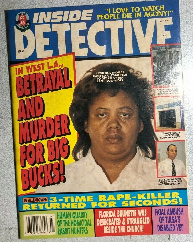 INSIDE DETECTIVE Magazine July 1995 lurid crime magazine | eBay