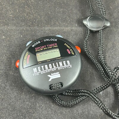 AMTRAK TRAIN METROLINER THE SMARTER SHUTTLE SPORT TIMER STOPWATCH ...