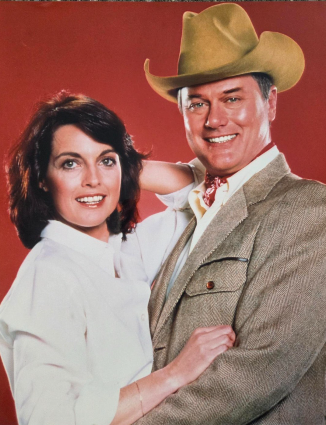 VINTAGE 8x10 COLOR PHOTO LARRY HAGMAN LINDA GRAY DALLAS CBS | eBay