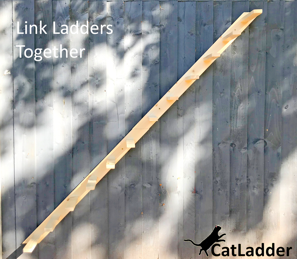 Cat Ladder For Wall Or Fence Mounted 6 Steps Cat Steps Cat Climbing ...