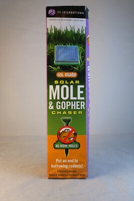 SOL MATE SONIC MOLE & GOPHER CHASER SOLAR HUMANE SONIC RODENT REPELLER ...