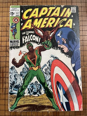 🅰Captain America #117 - 1st Falcon - Marvel 1969 (gigidy) - 🔥Hot Key ...