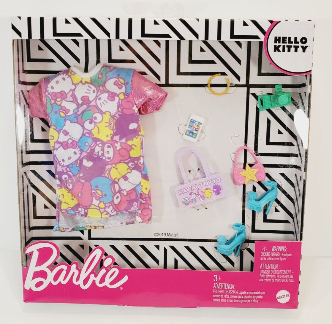 Lot Two (2) NEW 2019 Barbie Fashion Clothes by Mattel HELLO KITTY | eBay