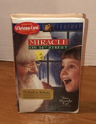 20th Century Fox Miracle On 34th Street VHS 1995 Clamshell Vintage NEW ...