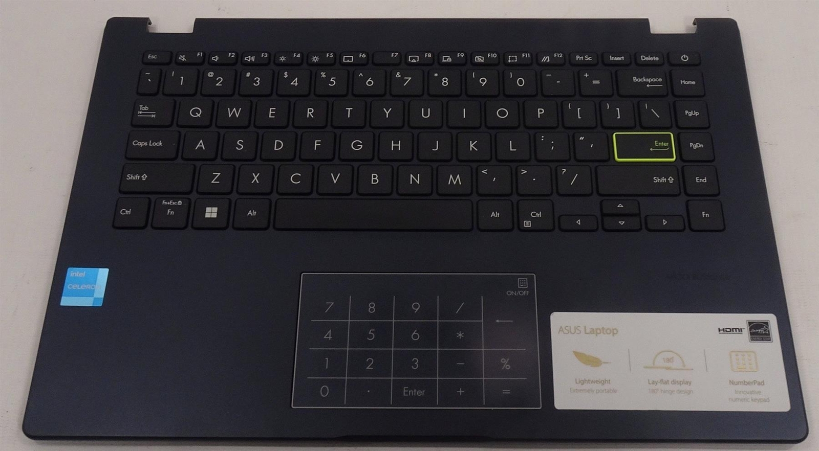 ASUS E410KA-TB.CL4128BK5 Palmrest, Keyboard &Touchpad 90NB0UA1-R32US0 ...