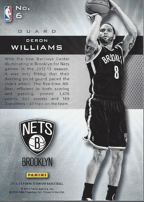 2013-14 Panini Titanium Luster #6 Deron Williams /99 - NM-MT | eBay