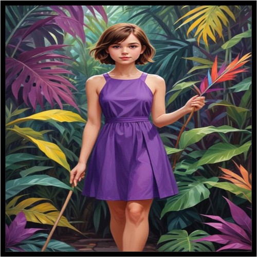 30 Custom Little Tropical Girl Personalized Address Labels | eBay