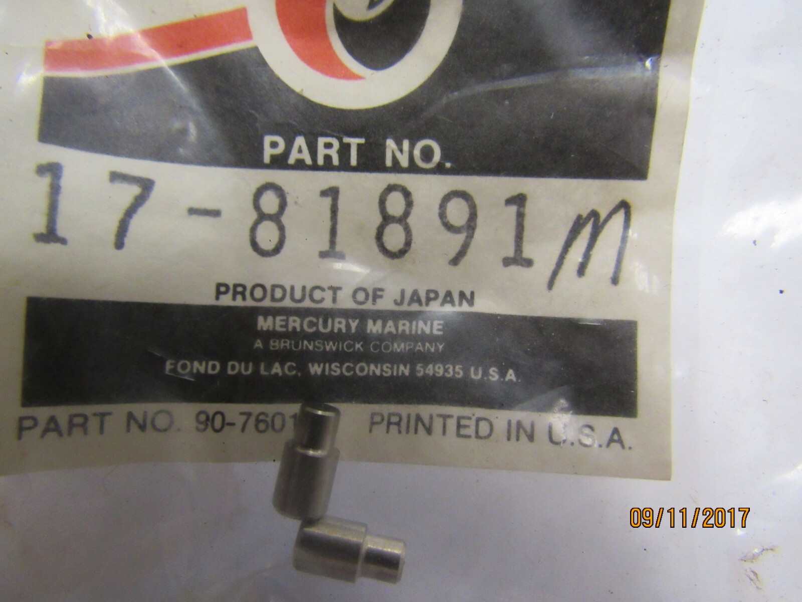 2 NEW OEM MERCURY QUICKSILVER MARINER PINS 17-81891M | eBay