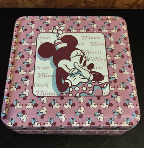 Vintage Walt Disney Pink Minnie Mouse Razzberry Cookie Tin | eBay