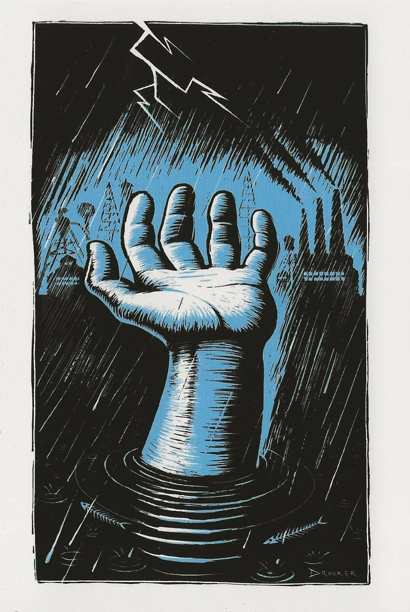 Drowning Hand Drawing