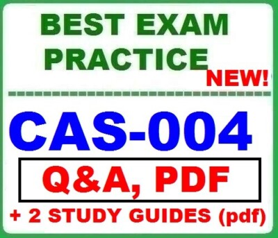 CAS-004 CASP+ BEST EXAM Q&A +2 STUDY GUIDES ~ Latest Update 2025! | eBay